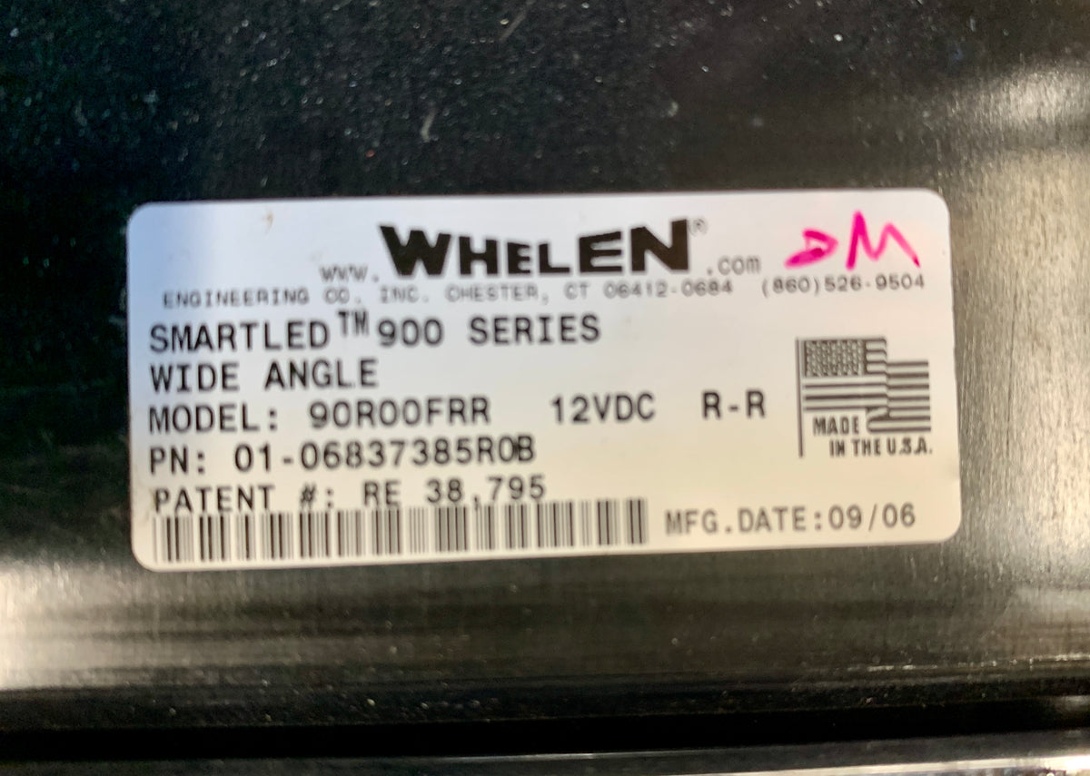 Whelen 900 Series Smart LED Wide Angle Model 90R00FRR R/R #1004 ...
